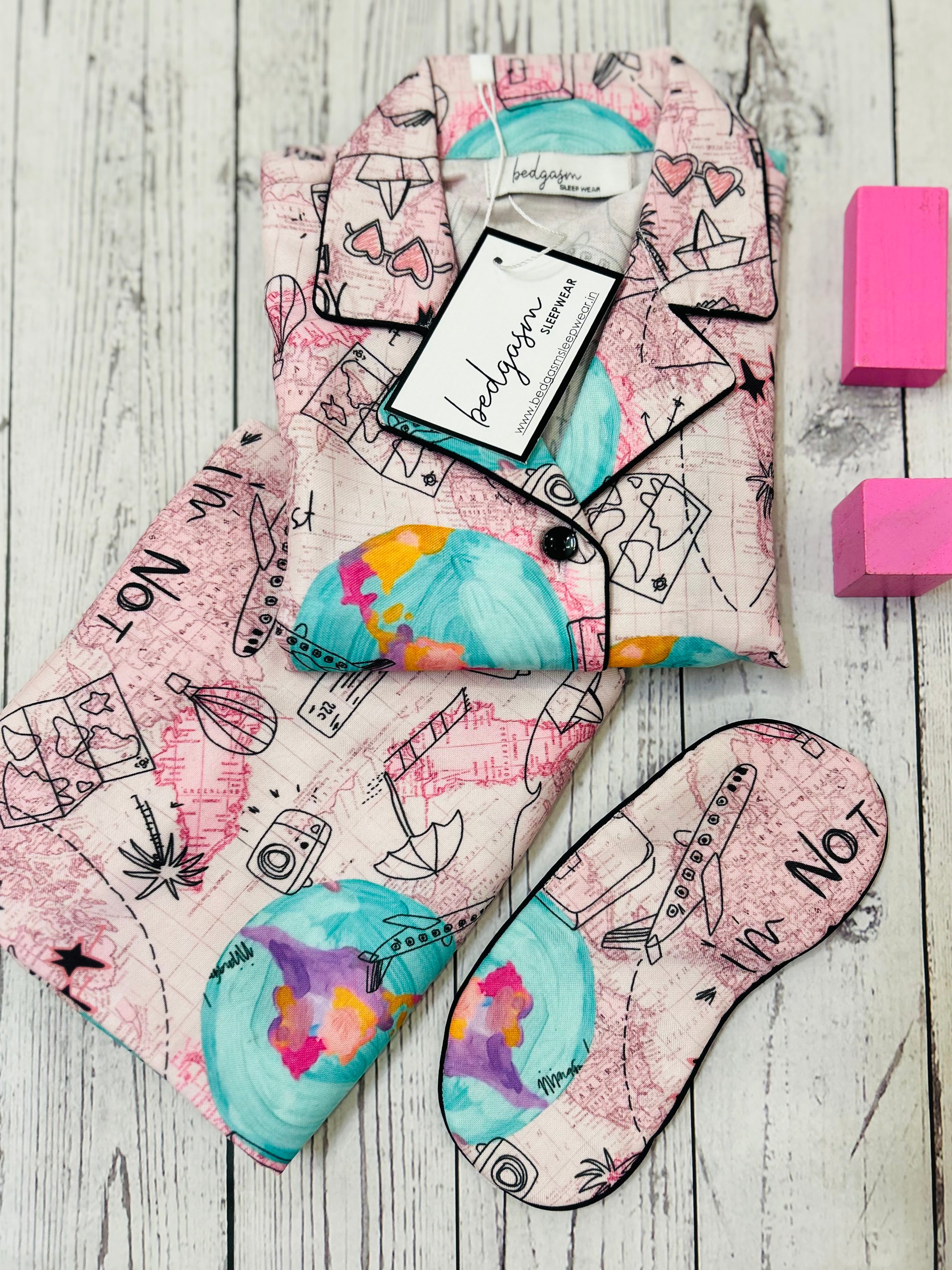 Wanderlust Kids Nightwear Set – Bedgasm sleepwear