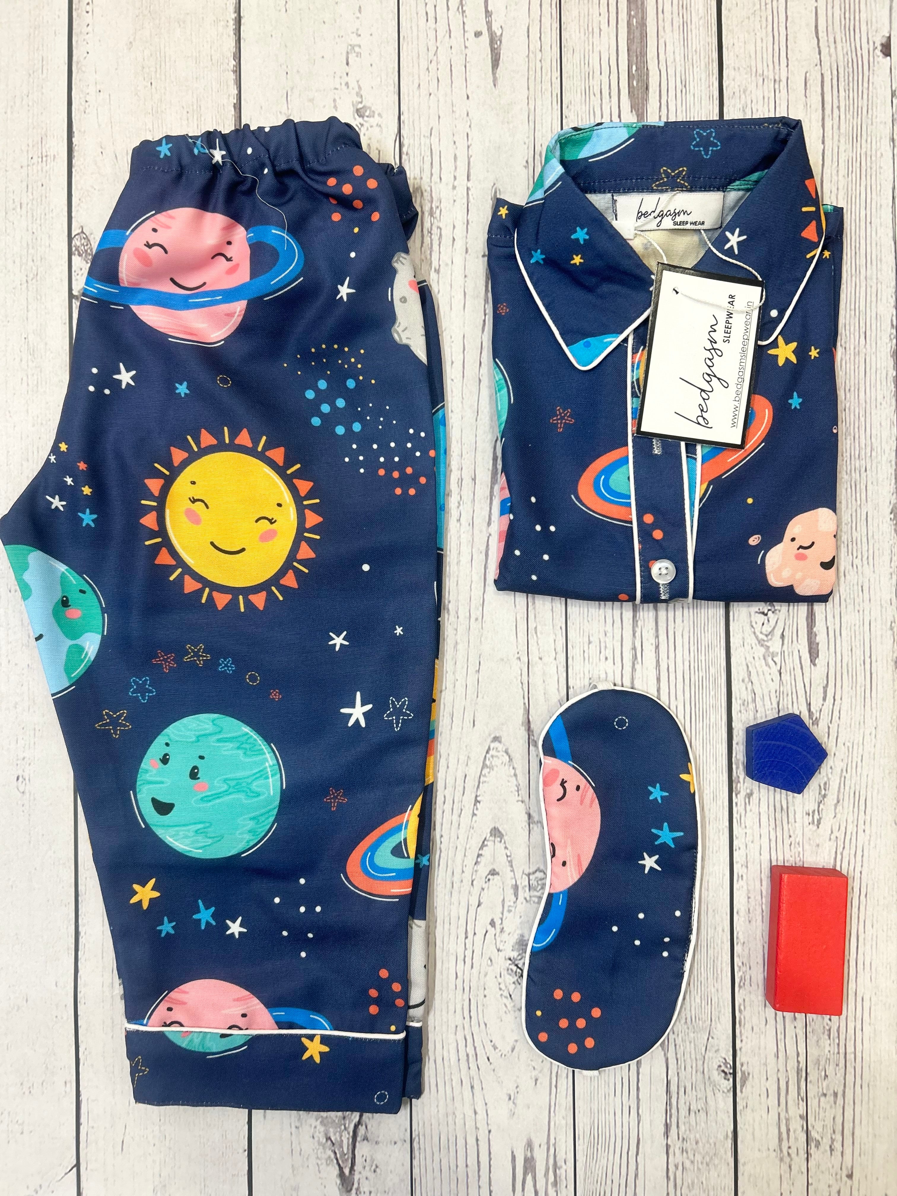 Solar System Kids Nightwear Set – Bedgasm sleepwear